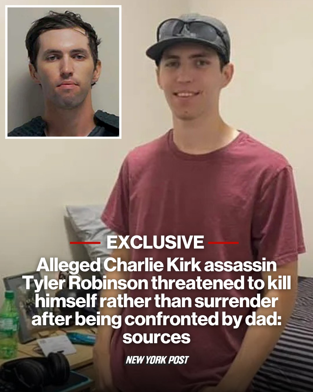 Charlie Kirk’s alleged assassin Tyler Robinson threatened to kill himself rather than surrender ...